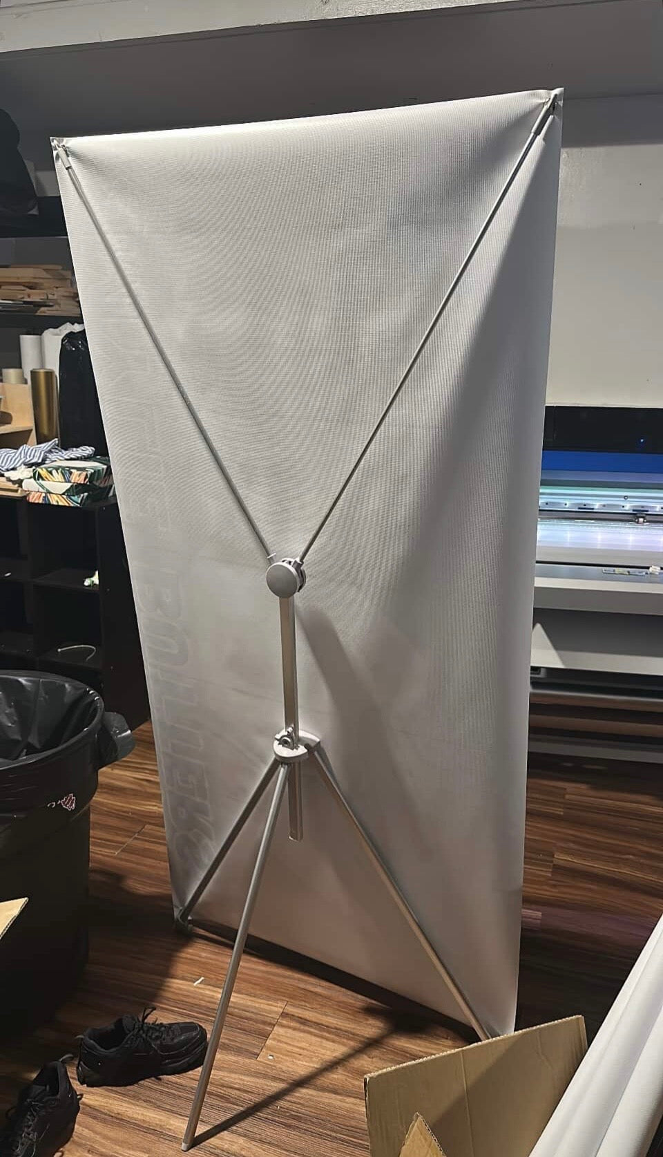 X Frame Banner Stand – Black Flash Media